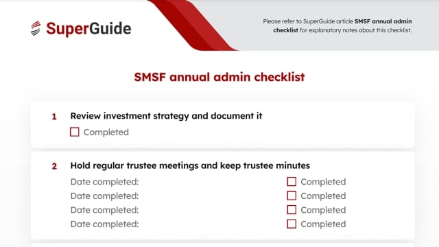 SuperGuide for SMSFs - SuperGuide