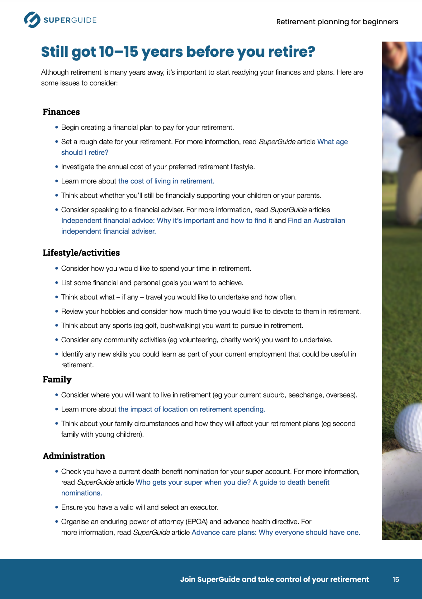 Retirement planning for beginners guide - SuperGuide